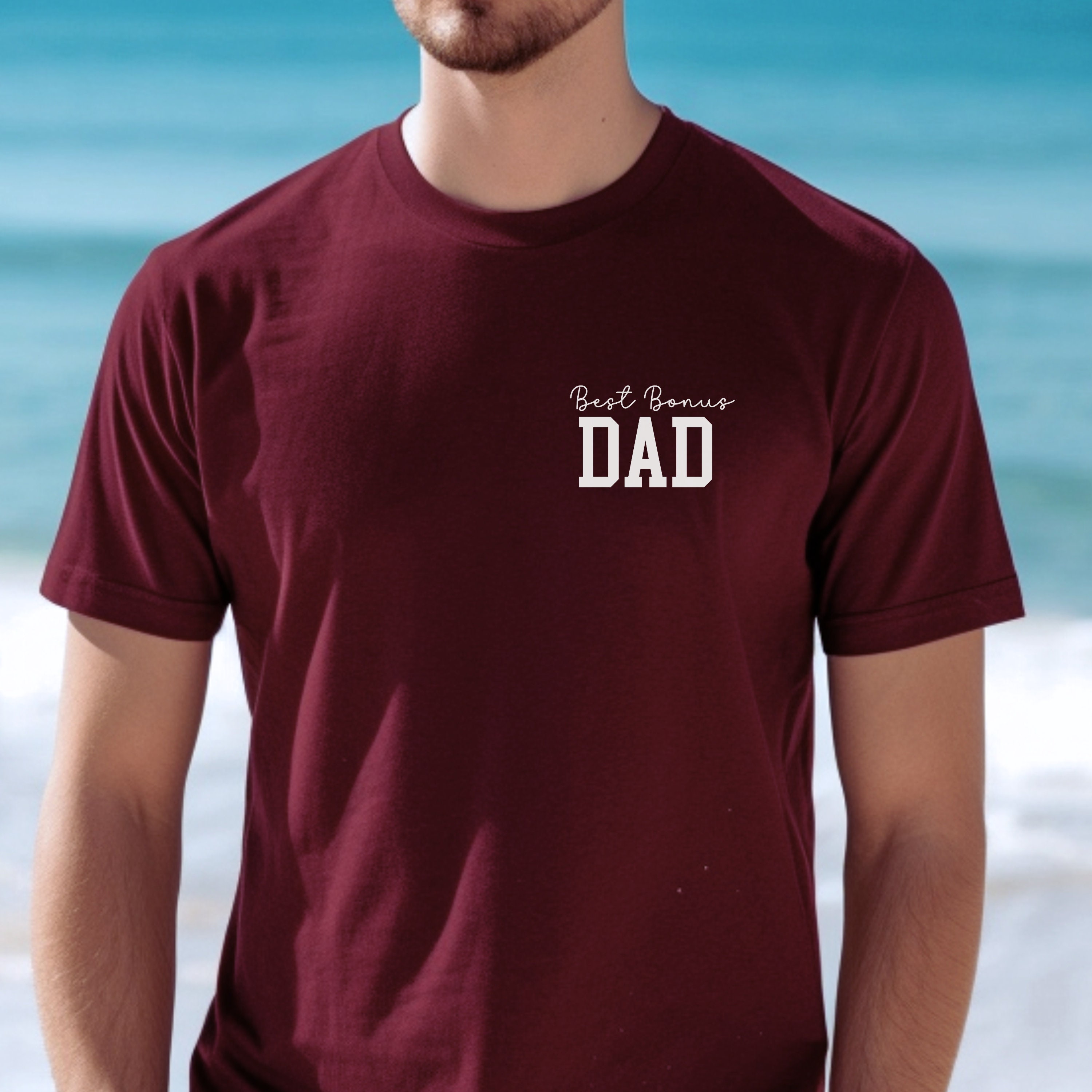 Dad Best Bonus Dad Shirt Minimalist Bonus Dad Shirt Pocket Bonus Dad ...