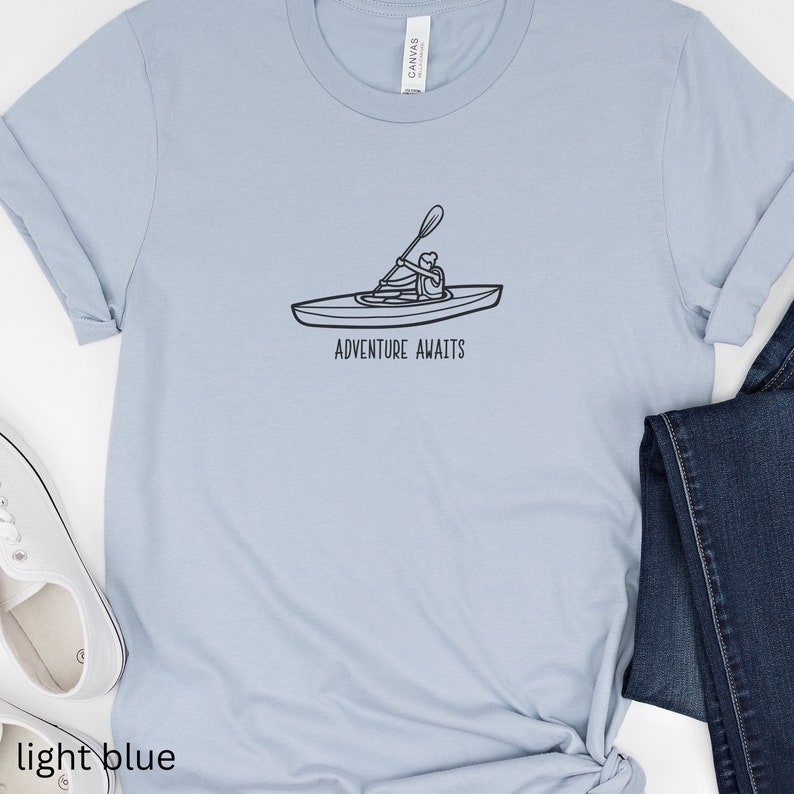 Outdoors Kayaking Tshirt Explorer Kayaker Shirt Adventurer Tee Boating ...