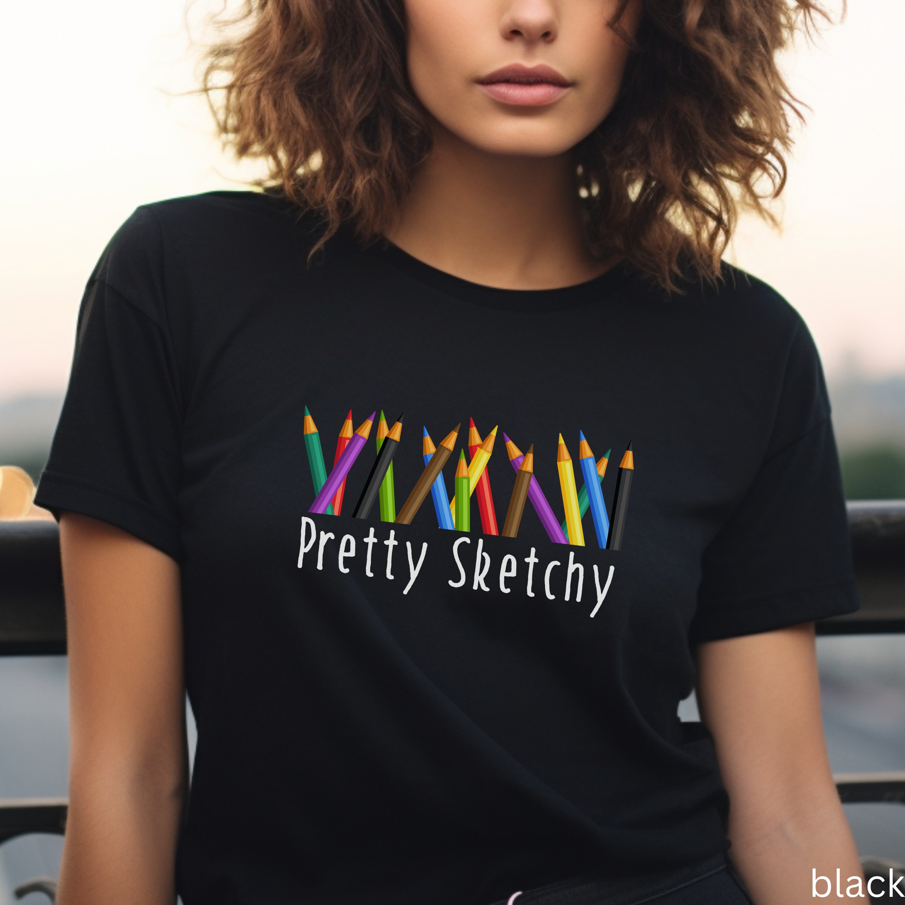 Artist Shirt Pretty Sketchy Drawing Tshirt Funny Art Lover Tee Gift ...