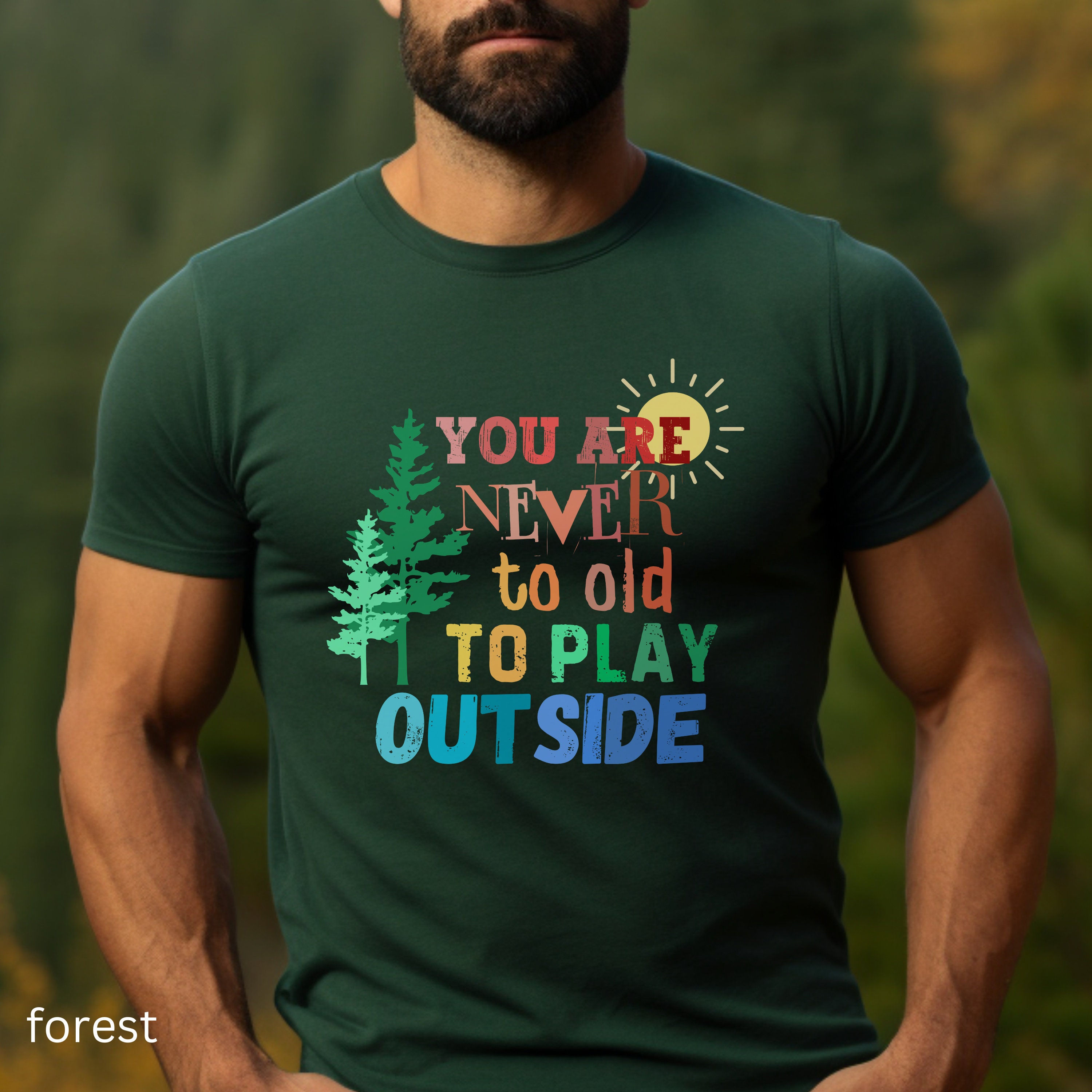 Nature Lovers Shirt Funny Adult Play Outside Tee Outdoorsy Shirt Hiking ...