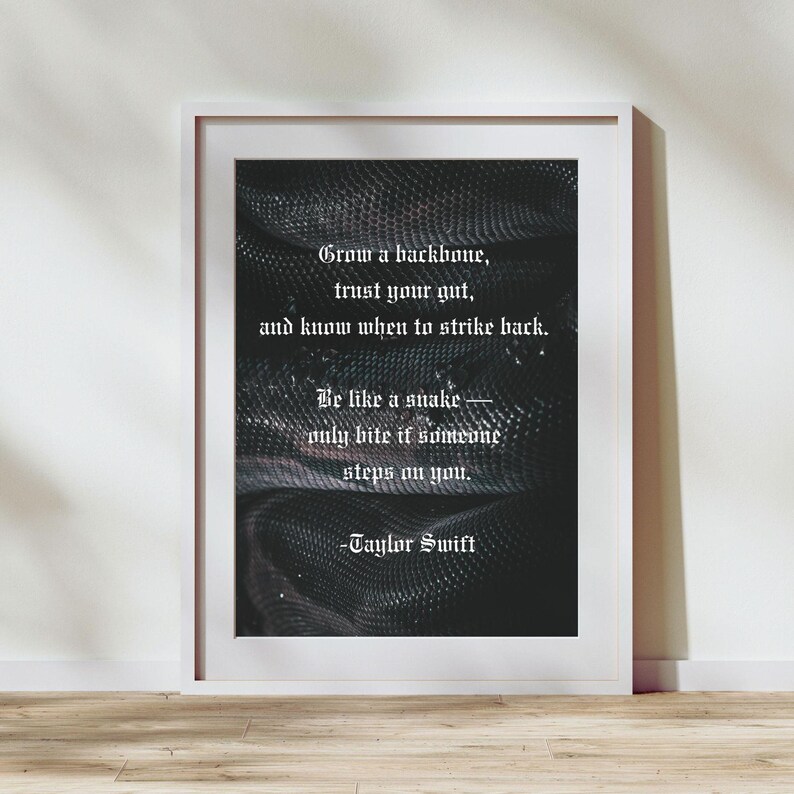 Set of 6 Reputation Era Taylor Swift Inspired Printable Wall Art ...