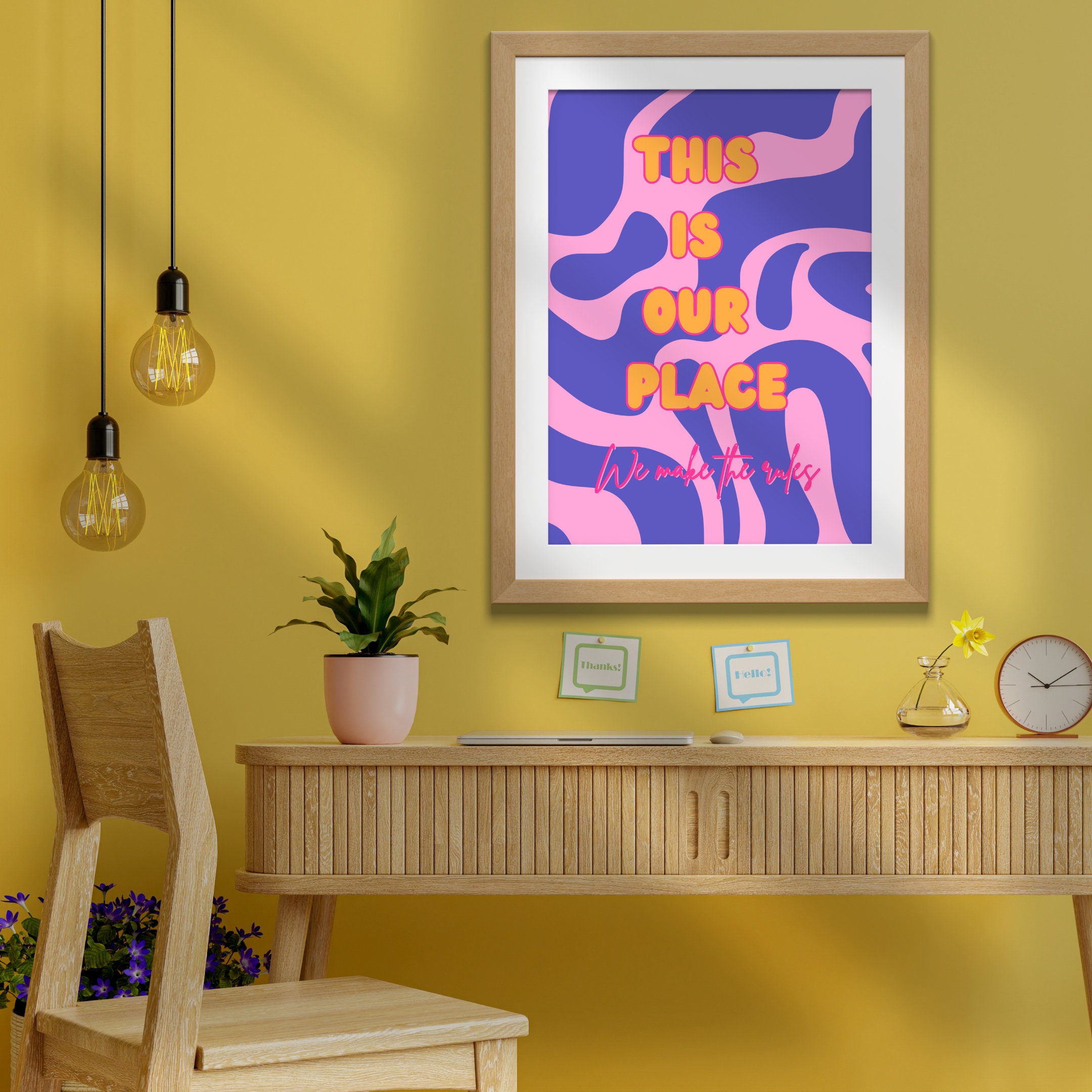 Set of 2, Taylor Swift Inspired Colorful Printable Wall Art Poster ...