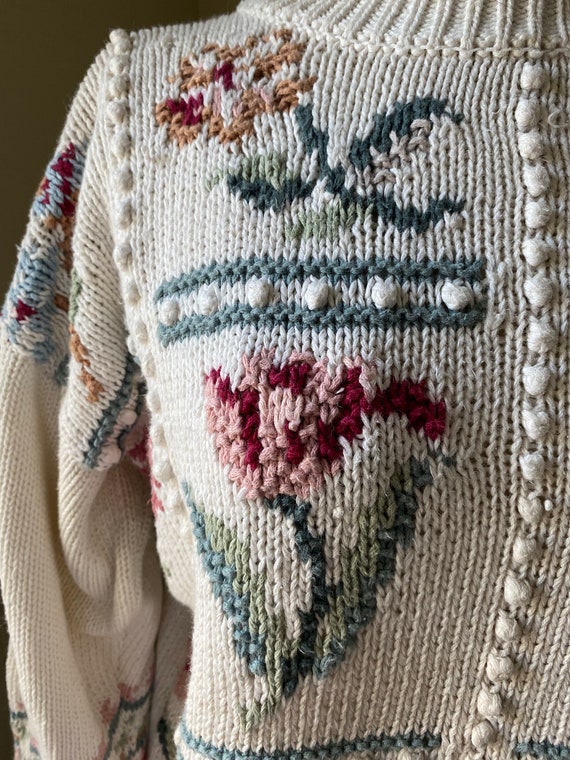 Vintage 90s floral sweater - Gem