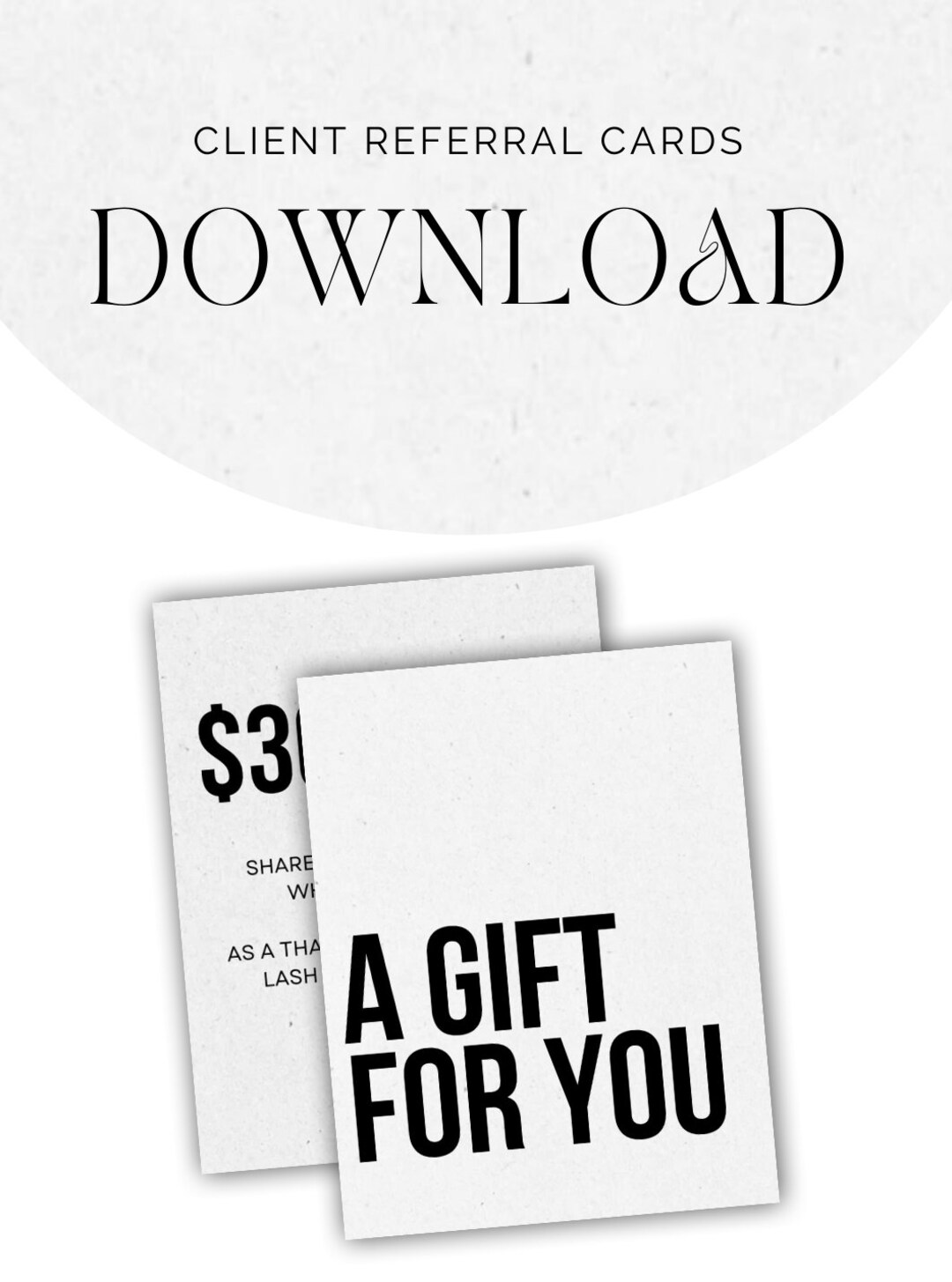 Lash Referral Cards - Etsy