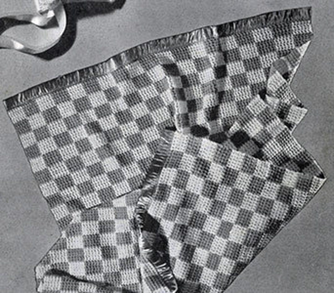 Baby Checker Blanket Pattern 1 - Etsy