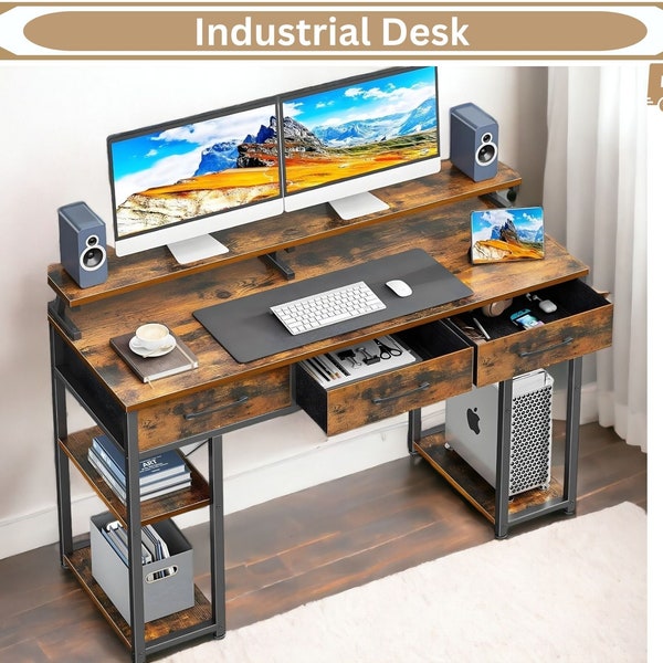 Rustic Desk - Etsy