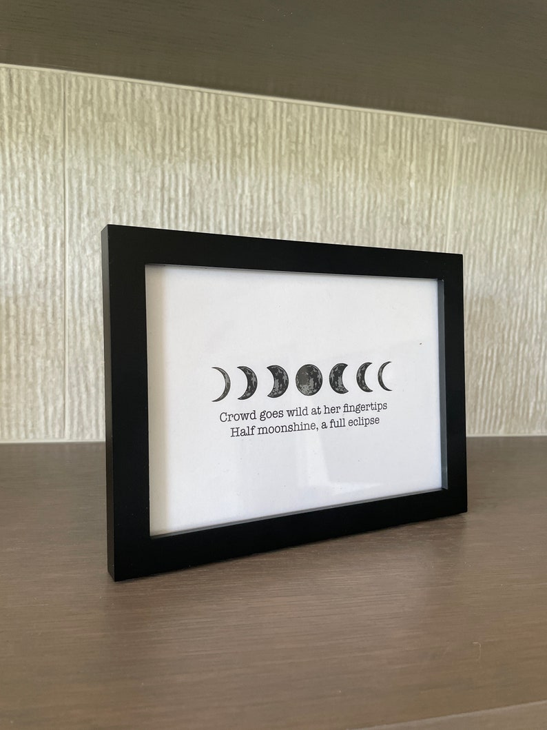 Clara Bow TTPD Black and White Framed Art - Taylor Swift Lyric Art - Etsy