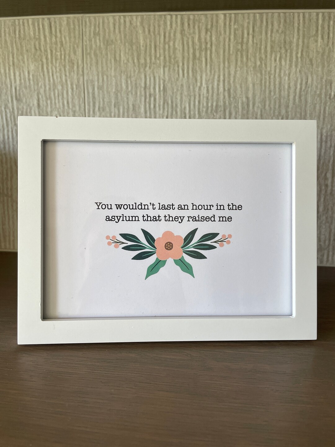 Who's Afraid of Little Old Me? TTPD Colorful Framed Art - Taylor Swift ...