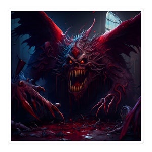Evil Monster , Horror Charecter, Spooky Sticker, Nightmare Art ...