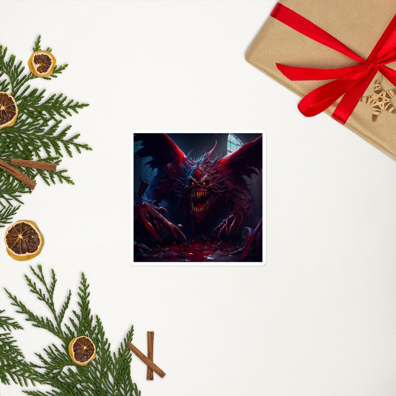 Evil Monster , Horror Charecter, Spooky Sticker, Nightmare Art ...