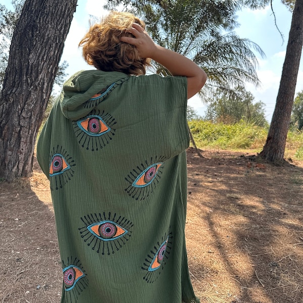 Green Evil Eye Robe - Etsy
