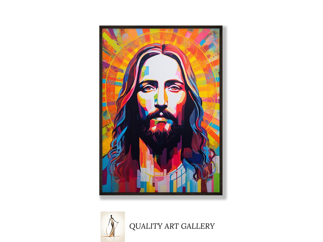 Digital Spiritual Messiah Art Print, Download Religious Home Decor ...