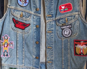 Vintage Denim Vest Mens Denim Vest Shirt Denim Vest Blue Summer Vest Fitted Button up Vest ...