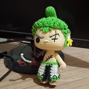 Zoro Crochet Doll Pattern: One Piece Anime Amigurumi (PDF Pattern) - Etsy