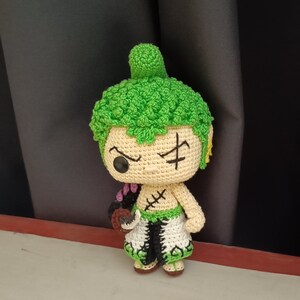 Zoro Crochet Doll Pattern: One Piece Anime Amigurumi (PDF Pattern) - Etsy
