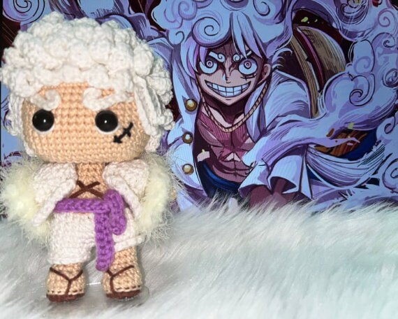 Easy-to-follow One Piece Luffy Gear 5 Amigurumi Crochet Pattern Video ...