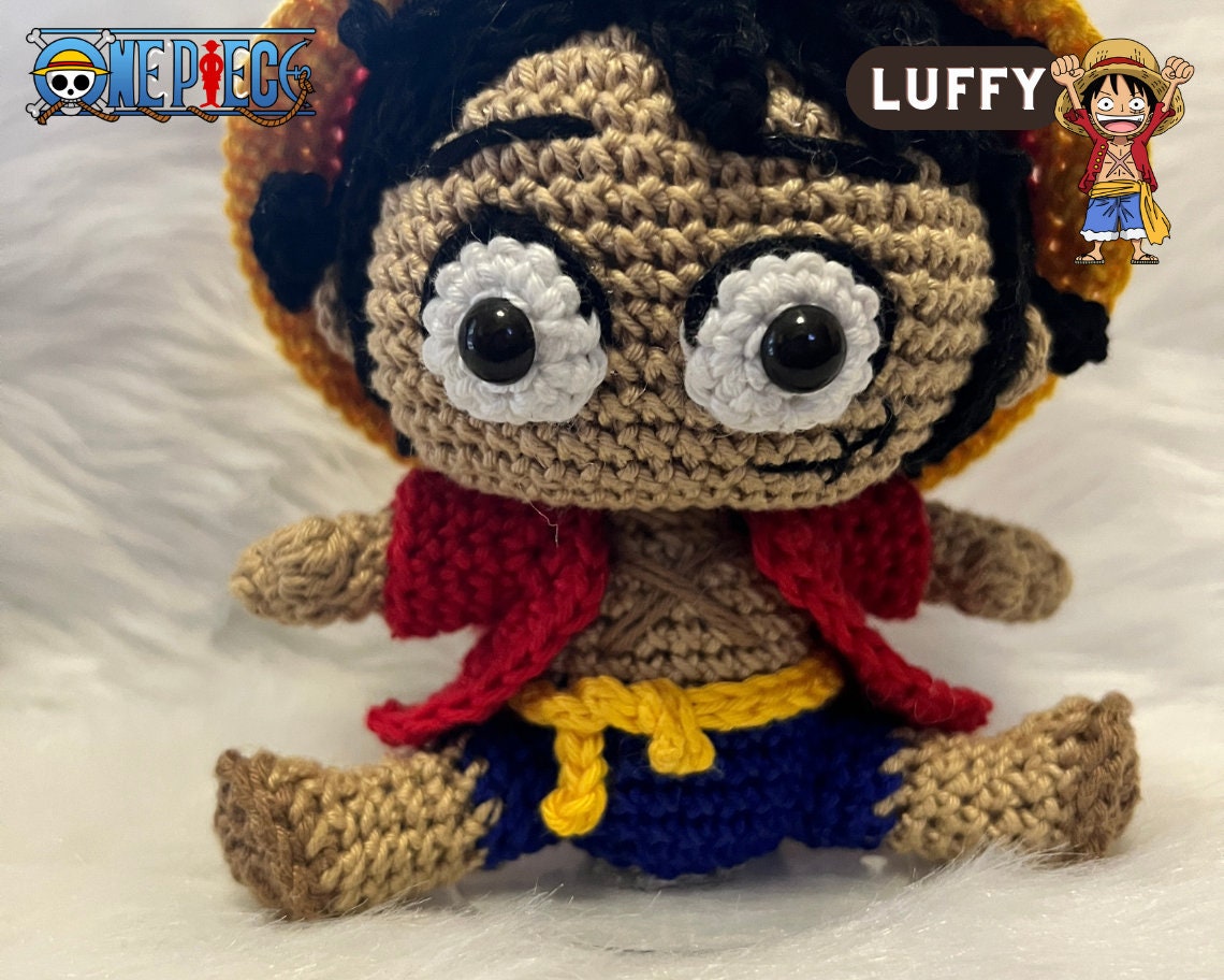 Easy-to-follow One Piece Luffy Amigurumi Crochet Pattern No Sew English ...