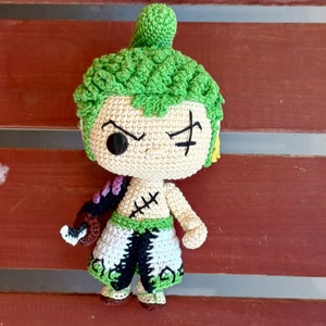 Zoro Crochet Doll Pattern: One Piece Anime Amigurumi (PDF Pattern) - Etsy