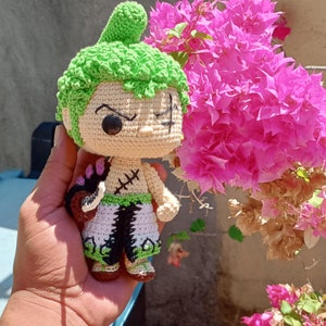 Zoro Crochet Doll Pattern: One Piece Anime Amigurumi (PDF Pattern) - Etsy