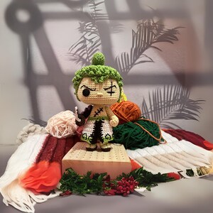 Zoro Crochet Doll Pattern: One Piece Anime Amigurumi (PDF Pattern) - Etsy