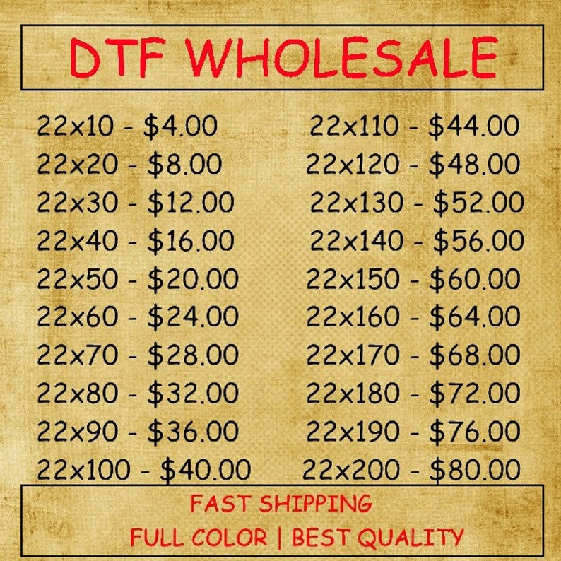Custom DTF Gang Sheet Dtf Transfers Ready to Press DTF - Etsy Custom DTF Gang Sheet Dtf Transfers Ready to Press DTF - Etsy