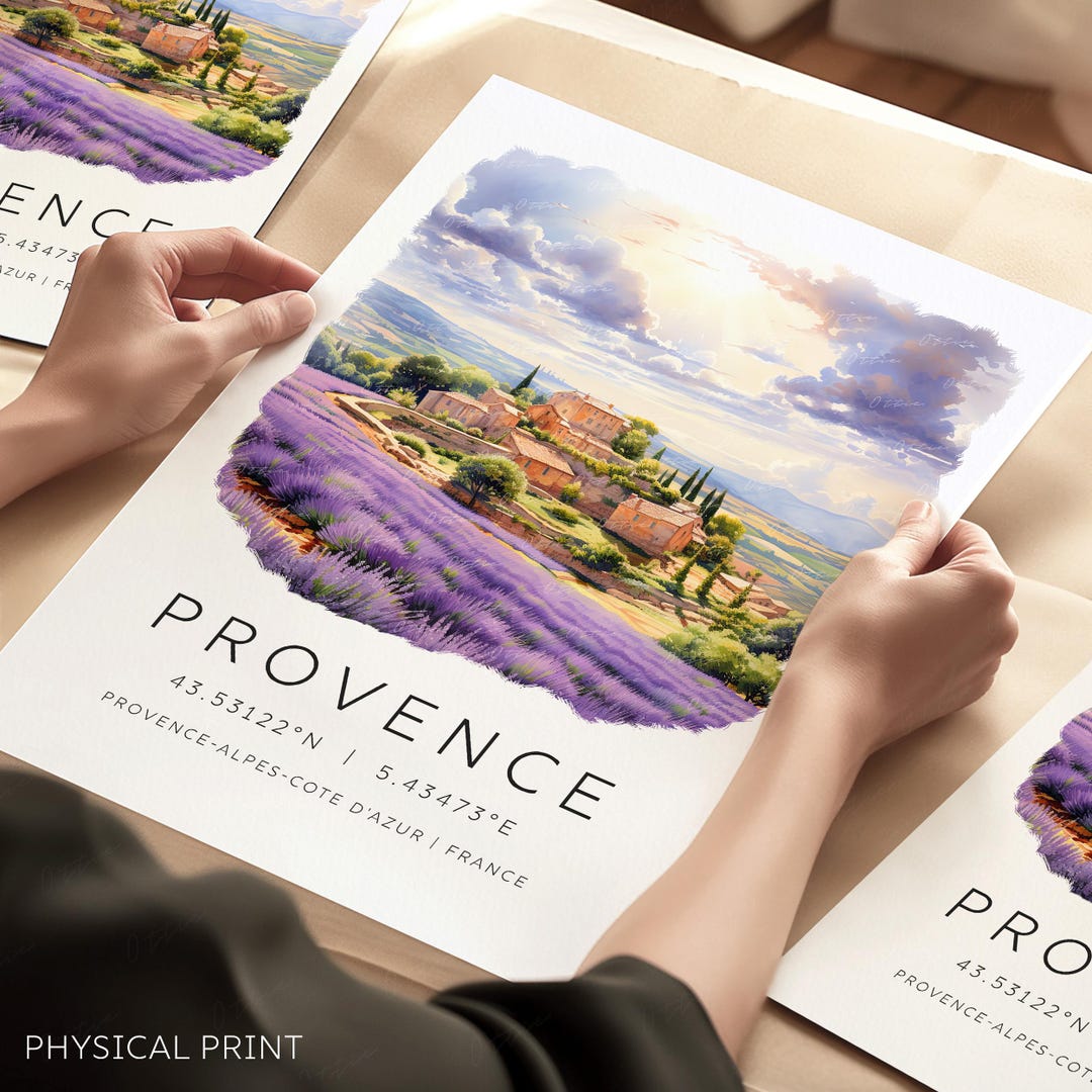 Provence Travel Print, Provence Art Print, Provence France Poster ...