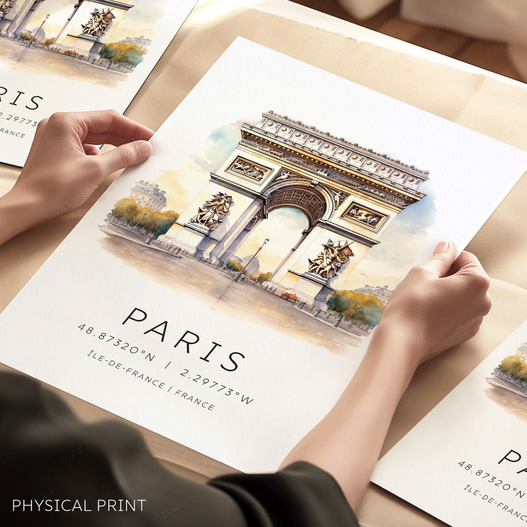 Travel Prints City Posters, Paris City Prints, Custom Travel Decor ...