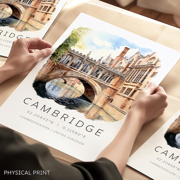 Cambridge Poster - Etsy UK