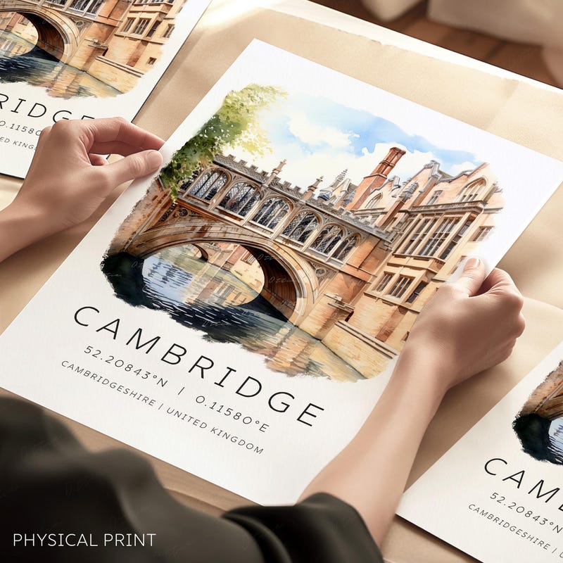 Cambridge Poster - Etsy UK