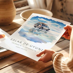 Salar De Uyuni Bolivia Salt Flats, Travel Wall Art, Bolivia Poster ...