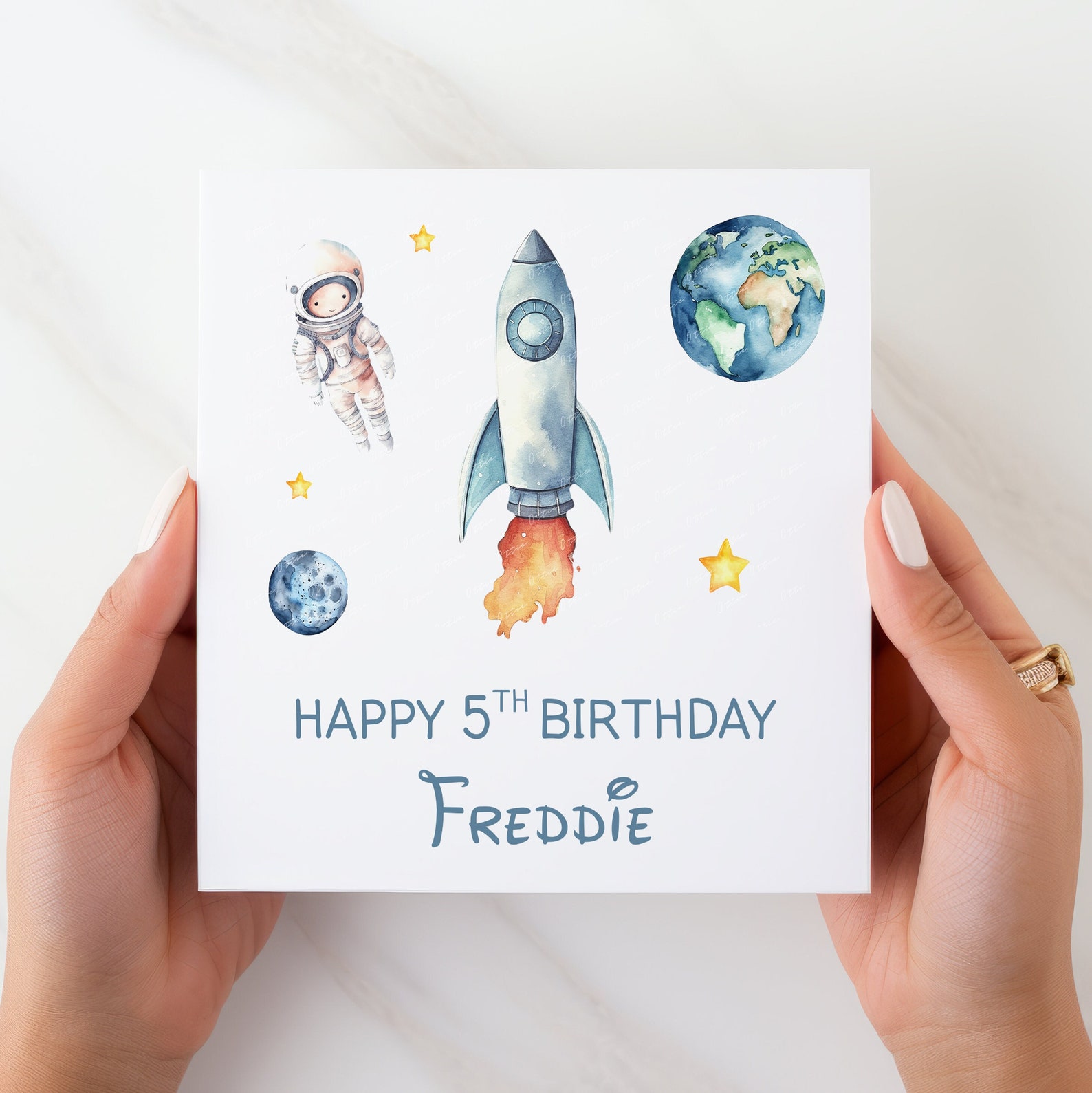 Space Birthday Card, Astronaut Birthday, Personalised Son Birthday Card ...