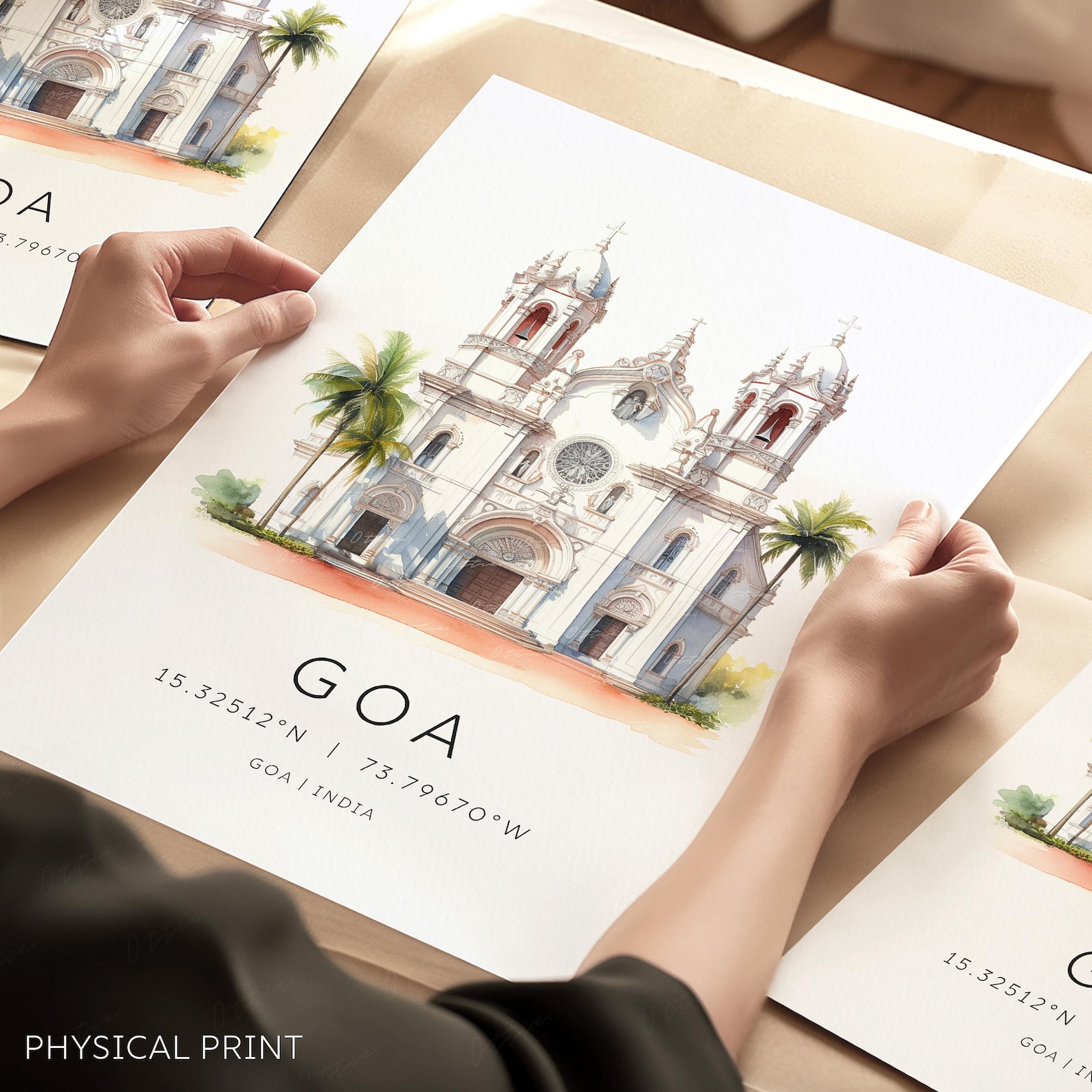 Goa Travel Poster, India Travel Cards, Goa Destination Prints, India ...