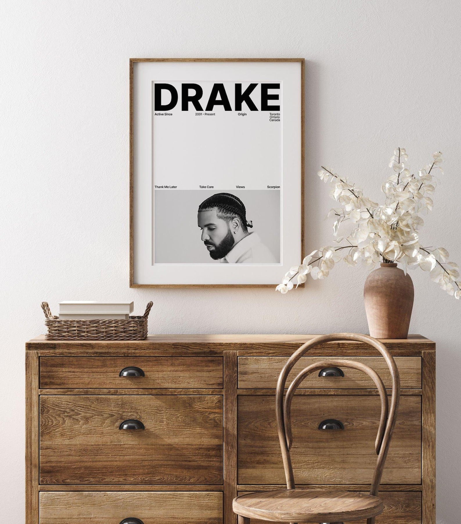 Drake Wall Art Poster Drake Cover Art Hypebeast Drake Rapper Poster ...