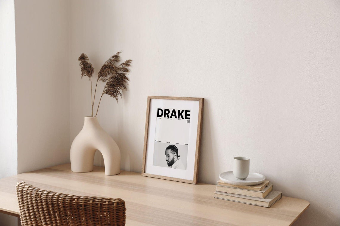 Drake Wall Art Poster Drake Cover Art Hypebeast Drake Rapper Poster ...