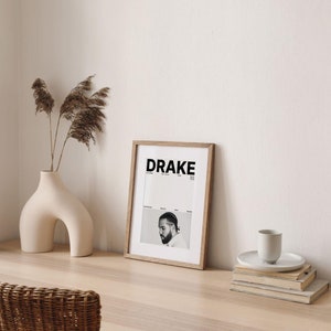 Drake Wall Art Poster Drake Cover Art Hypebeast Drake Rapper Poster ...