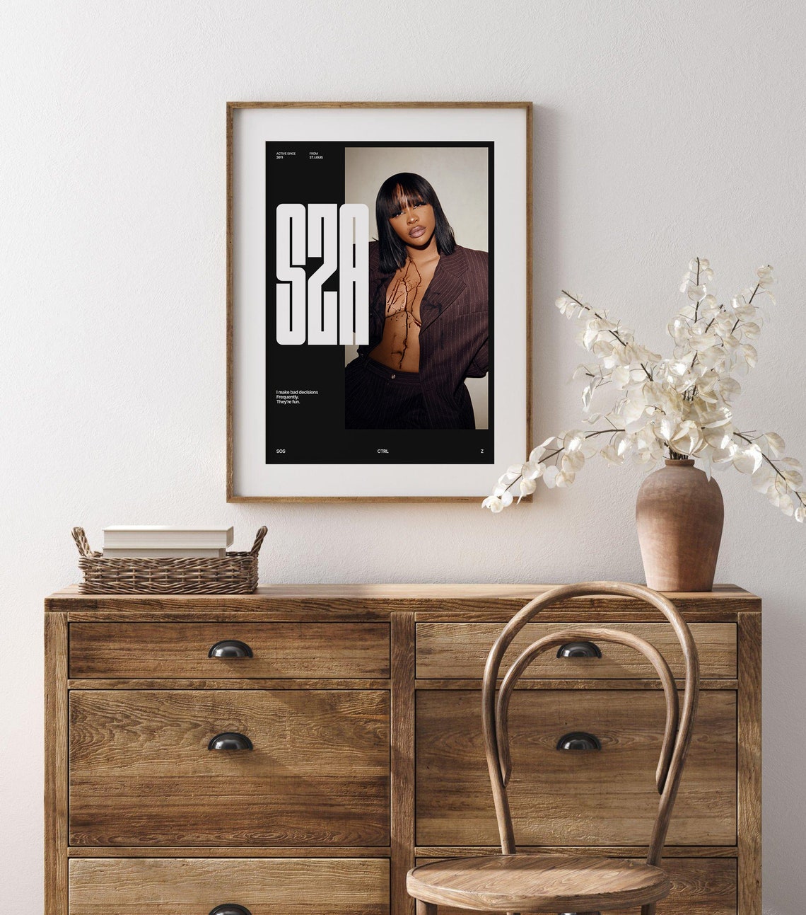 SZA Poster Print Art SZA Wall Art Poster SZA Digital Print Sza - Etsy
