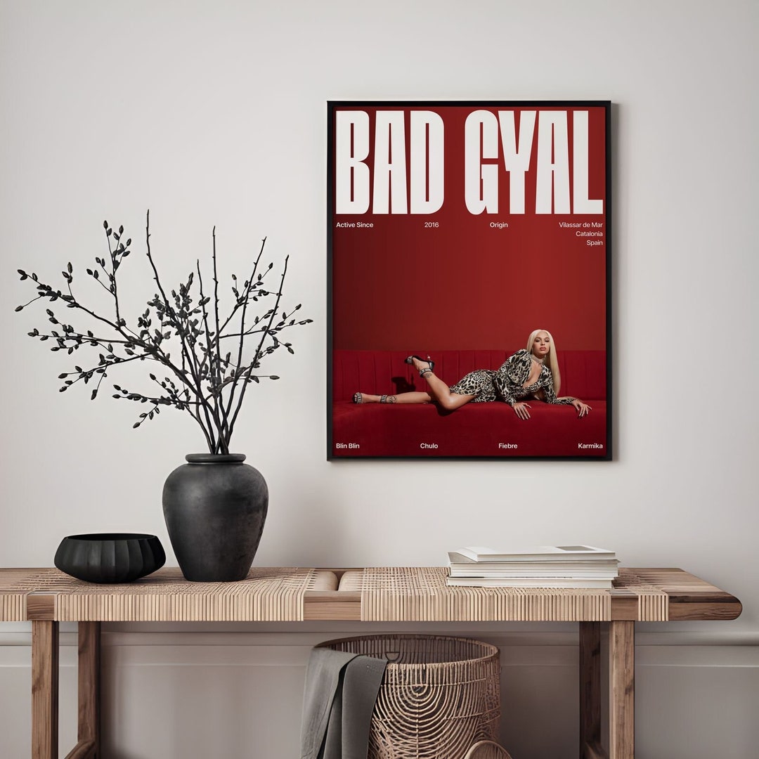 Bad Gyal Poster Bad Gyal Print Bad Gyal Decoration Bad Gyal Merch Bad ...