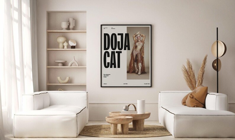 Doja Cat Wall Art Poster Doja Cat Cantante Cartel Wall Art - Etsy México