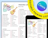 Mexico Packing List Editable Printable Canva Template - Etsy