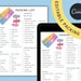 Packing List, Editable, Printable, Canva Template - Etsy