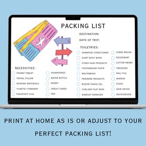 Packing List, Editable, Printable, Canva Template - Etsy