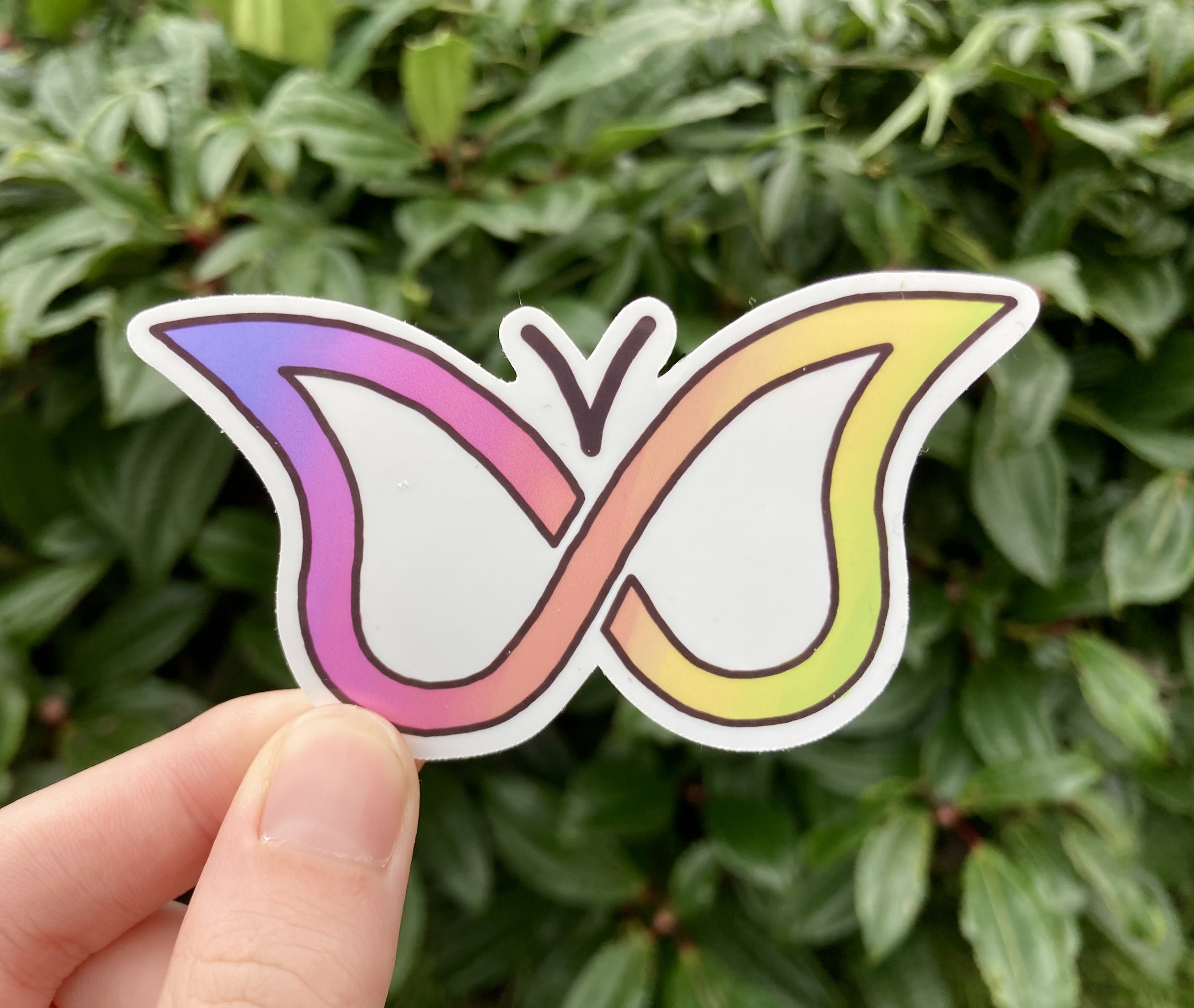 Stickers Autism Infinity Symbol and ADHD Butterfly Symbol. - Etsy