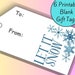 Printable Blank Gift Tag - Let It Snow - Etsy