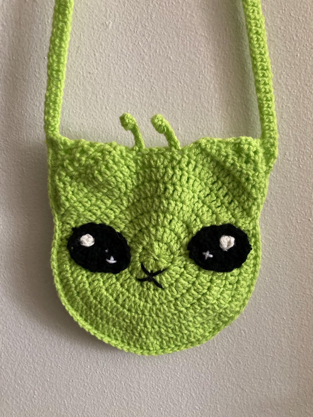 Crochet Alien Cat Bag Gnarpy Purse Handmade Free Shipping - Etsy