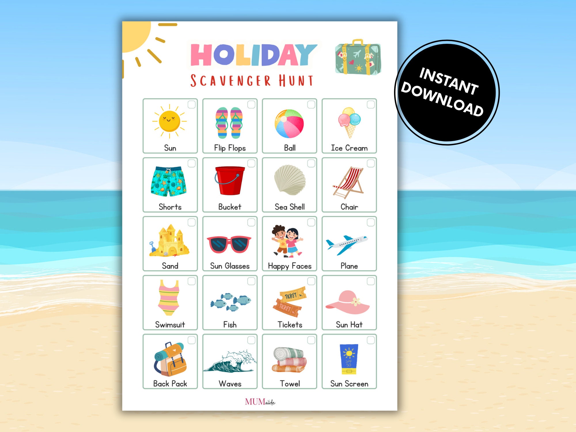 Vacation Scavenger Hunt, Holiday Scavenger Hunt, Kids Activities, Kids ...