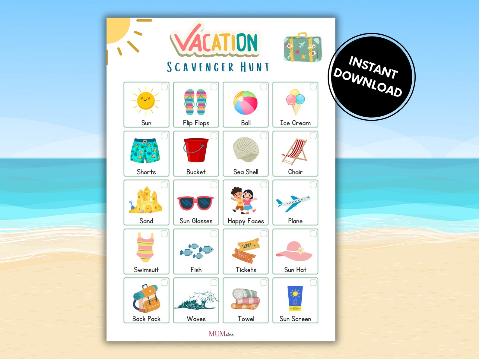 Vacation Scavenger Hunt, Holiday Scavenger Hunt, Kids Activities, Kids ...