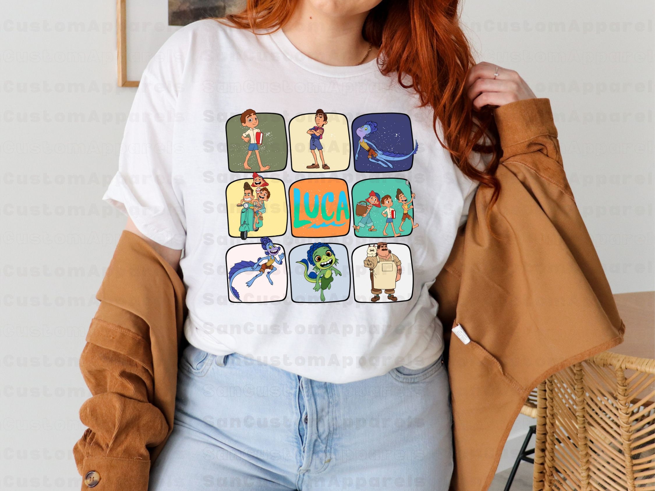 Disney Luca Characters Collage Shirt, Disney Luca Paguro Shirt, Disney ...