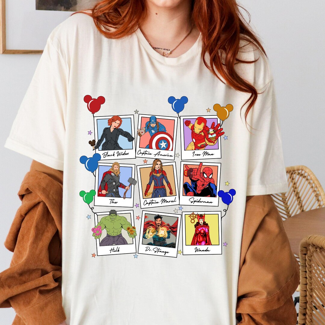 Disney Captain Marvel Picture Frames Shirt, Captain Marvel Movie Themed ...