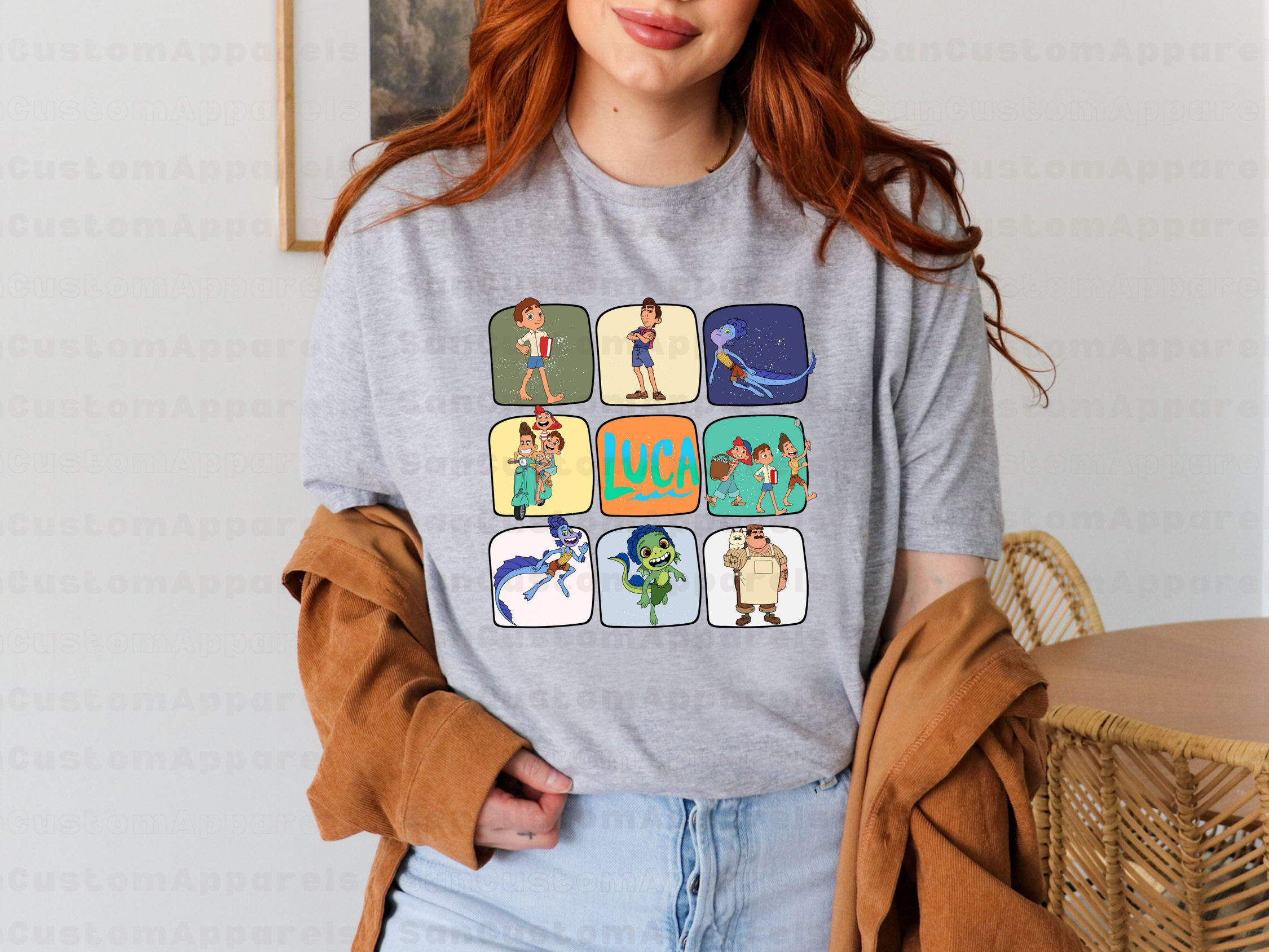 Disney Luca Characters Collage Shirt, Disney Luca Paguro Shirt, Disney ...