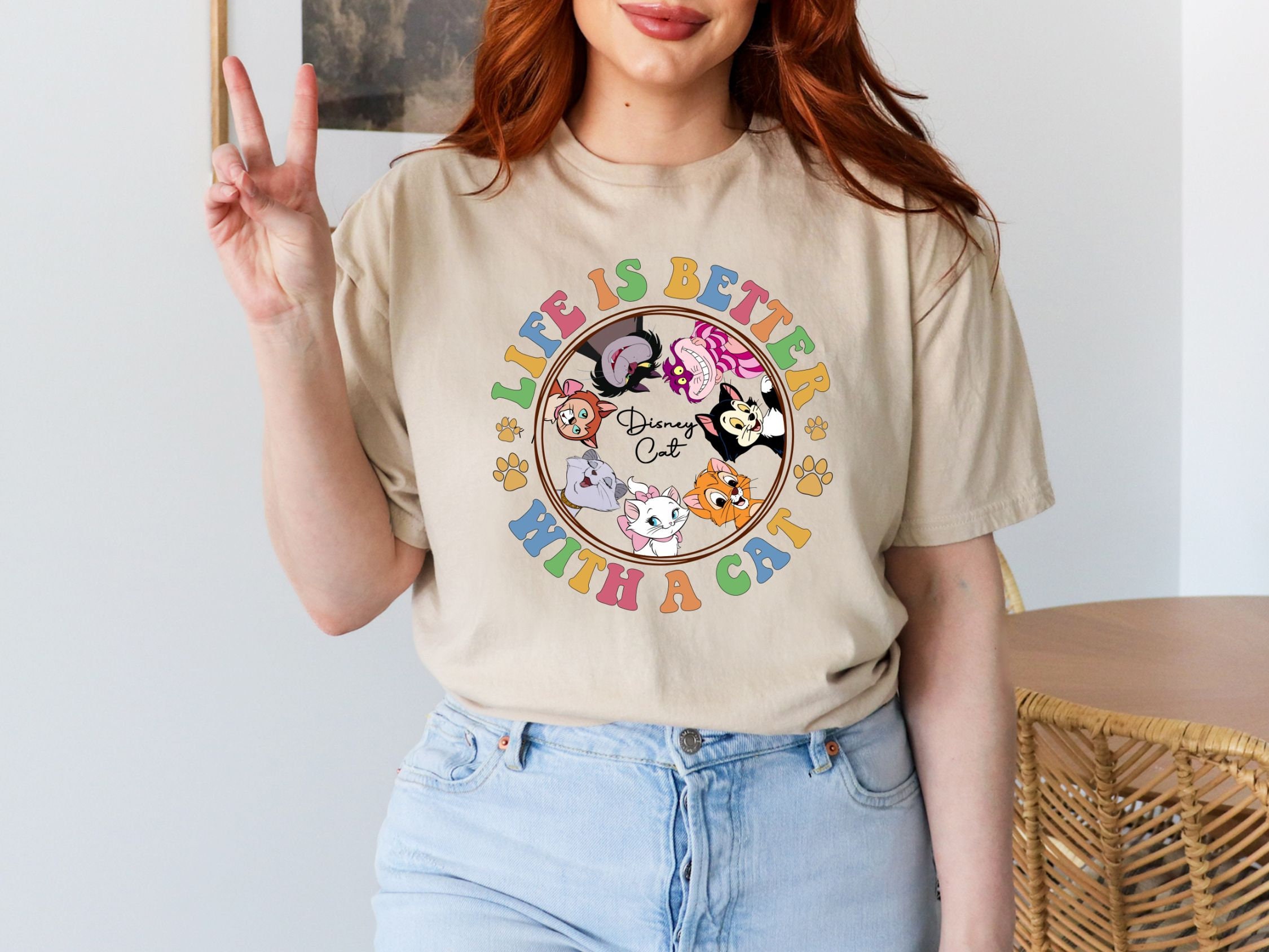 Disney Cats Shirt, Life is Better With A Cat Shirt, Cat Marie Shirt ...